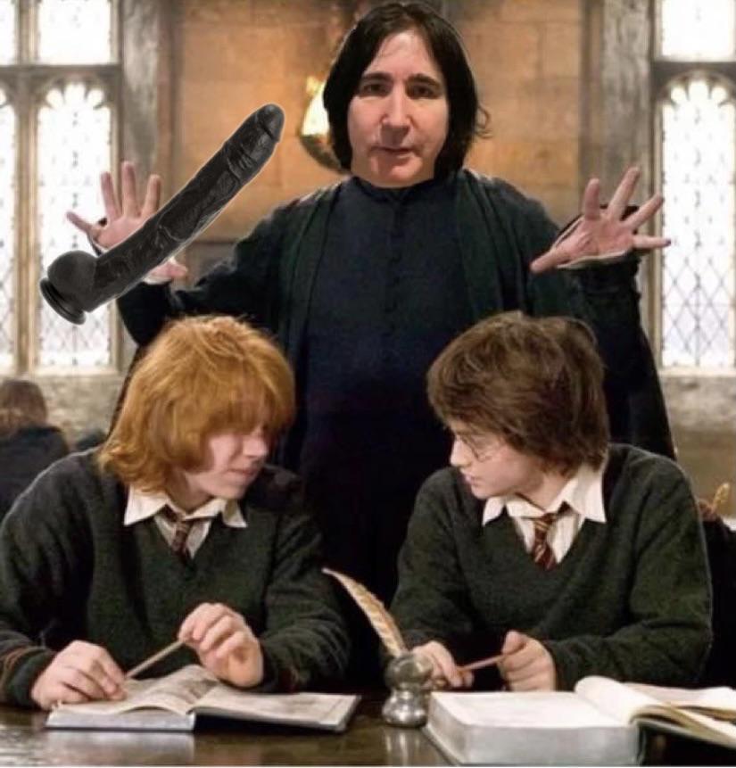 Spenicus Snape showing off his new wand. | Scrolller