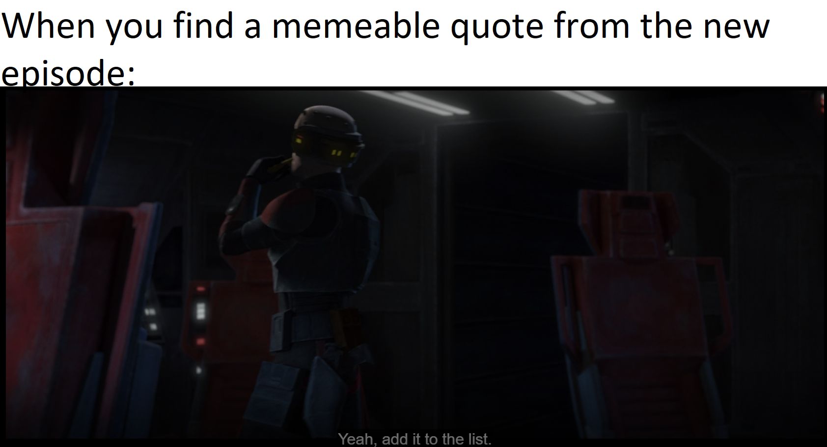 Spoiler: Bad Batch Episode 3 Meme | Scrolller
