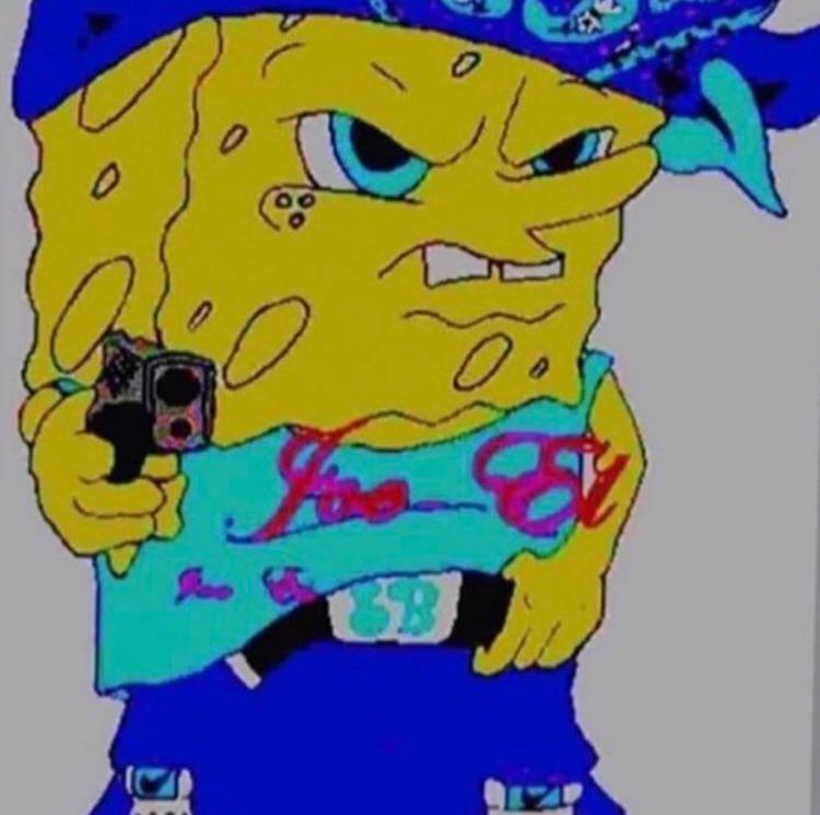 Spongebob as a poorly drawn crip | Scrolller
