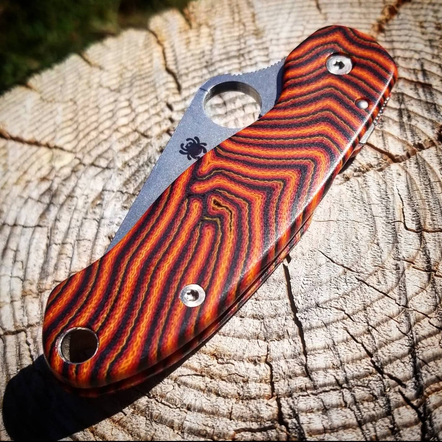 Spyderco Para3 with Banshee Maze G-carta | Scrolller