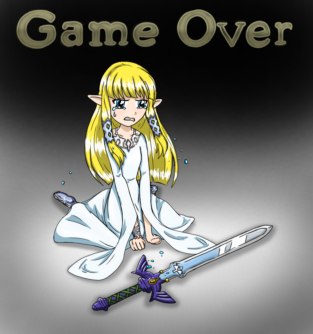 [SS] [OC] Game Over (Zelda Drawing) | Scrolller