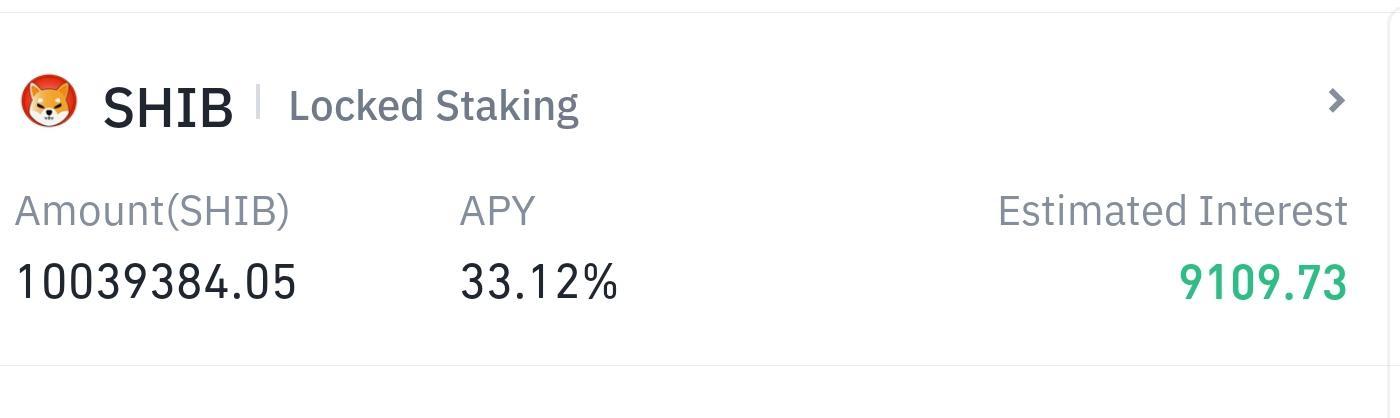 Staking in Binance showing 1 day Interest | Scrolller