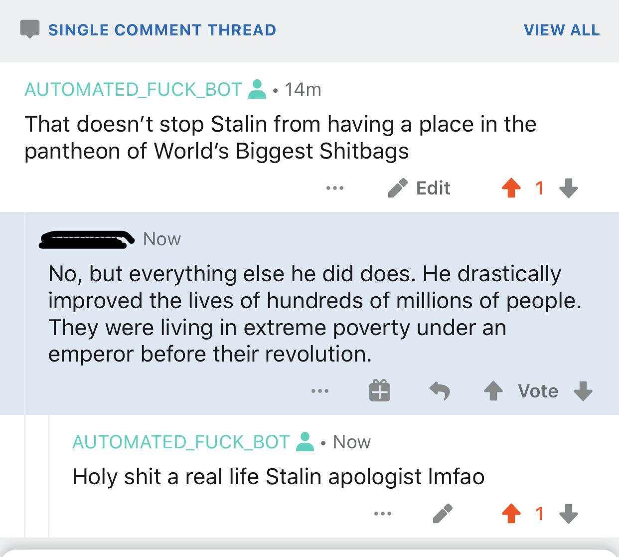Stalin did nothing wrong /s | Scrolller