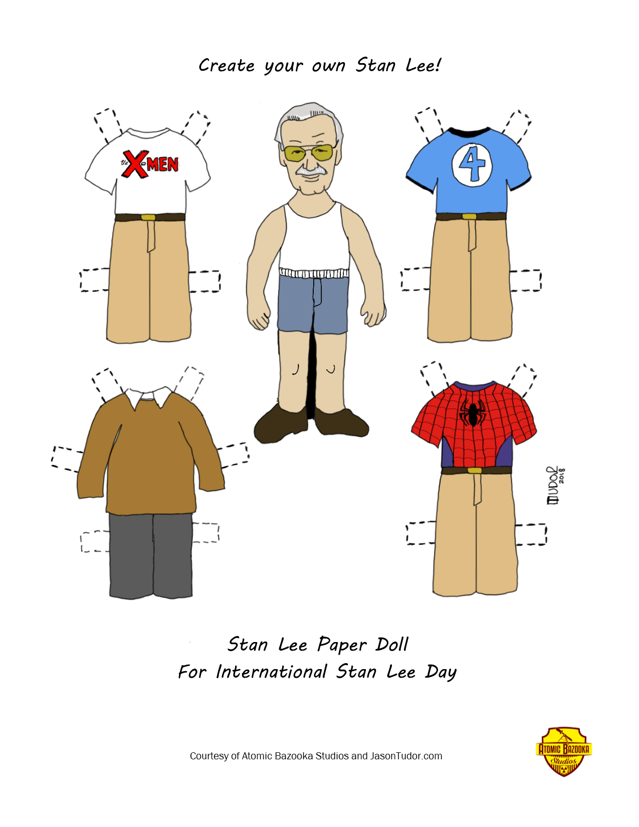 Stan Lee Paper Doll | Scrolller