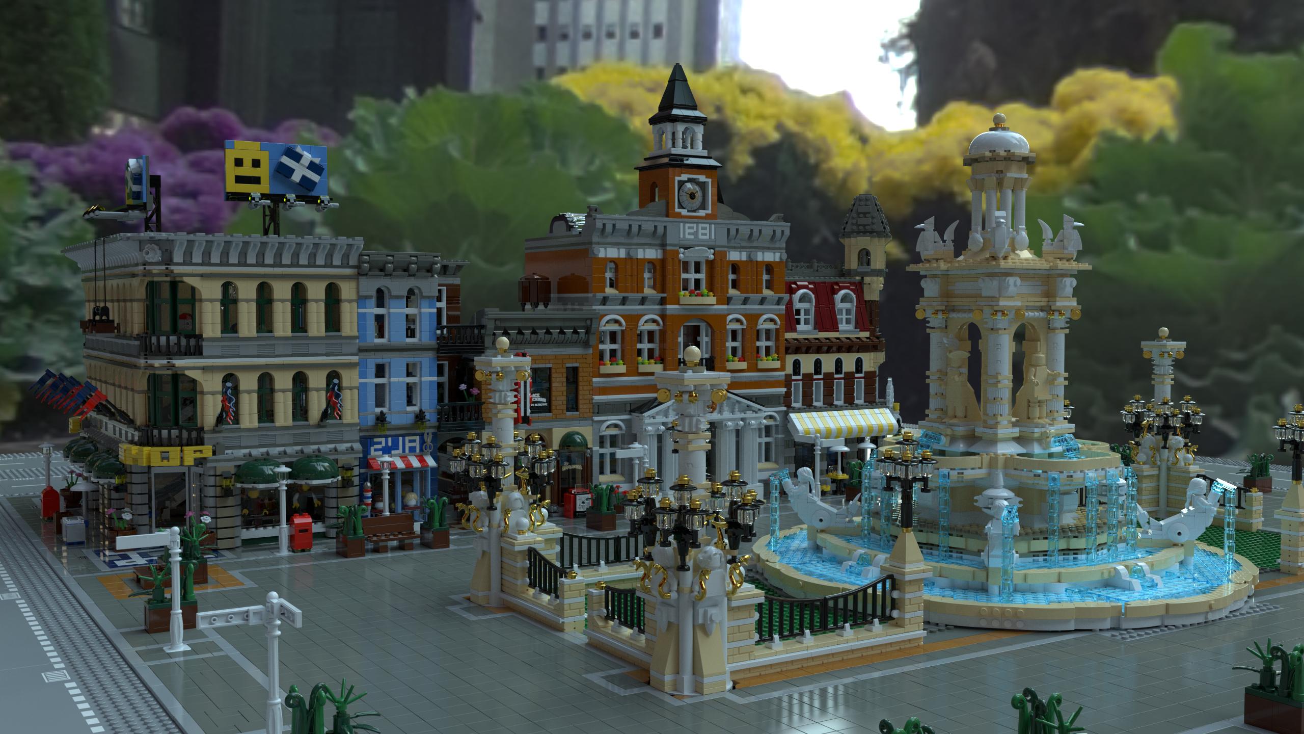 Start of a digital lego city. | Scrolller