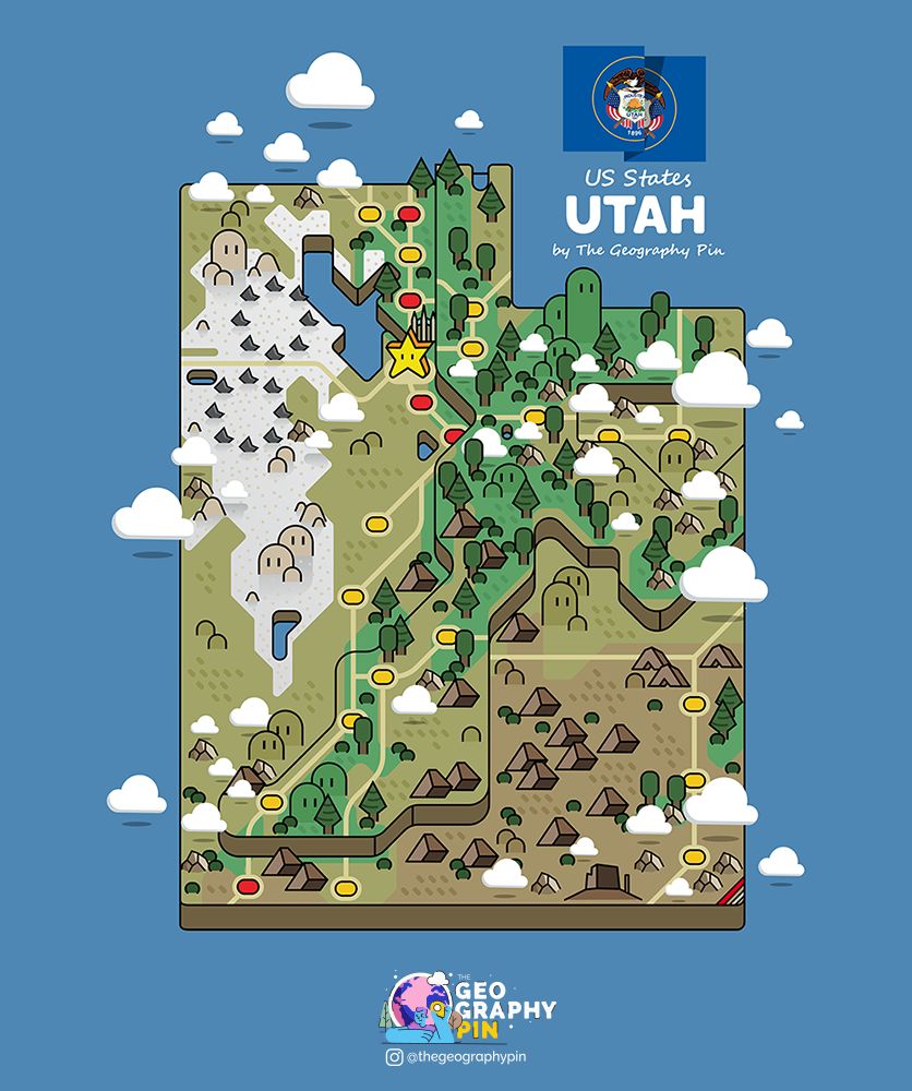 State#05: Utah in the style of Mario! | Scrolller