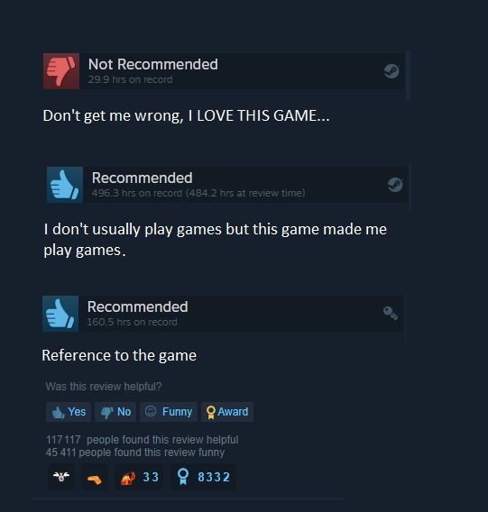 Steam game review starter pack | Scrolller