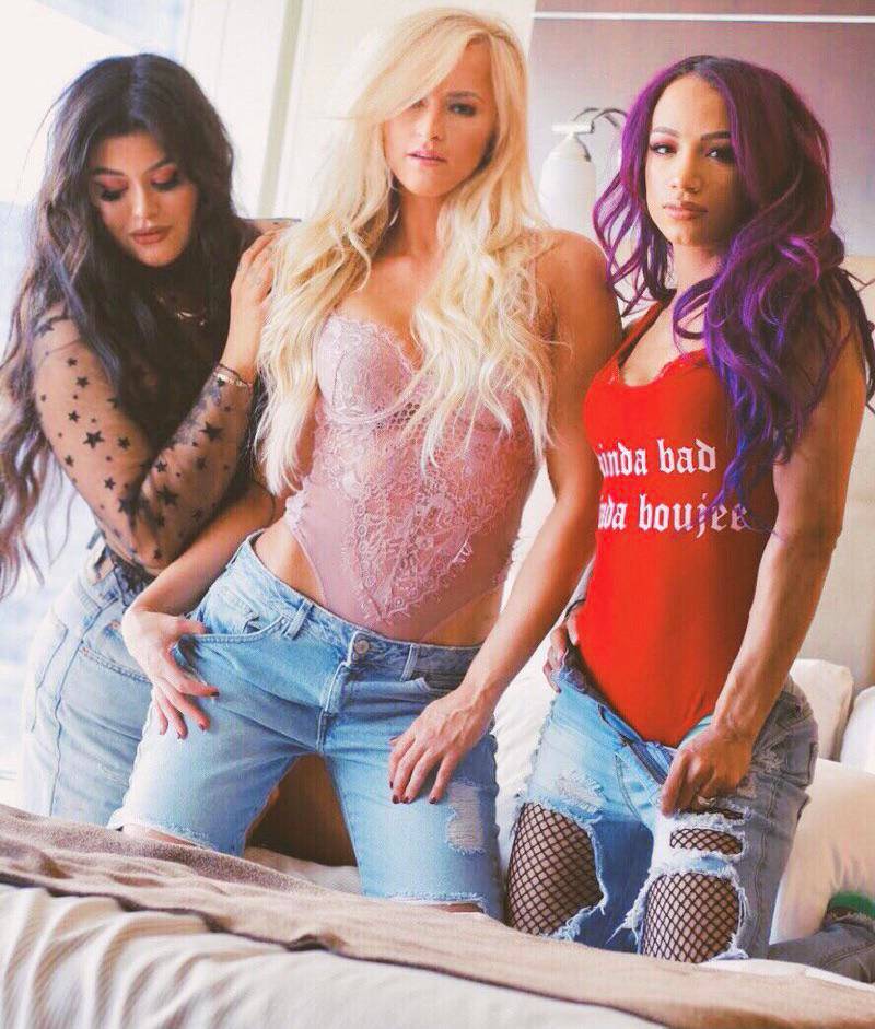 Stella Kae, Summer Rae, and Sasha Banks | Scrolller