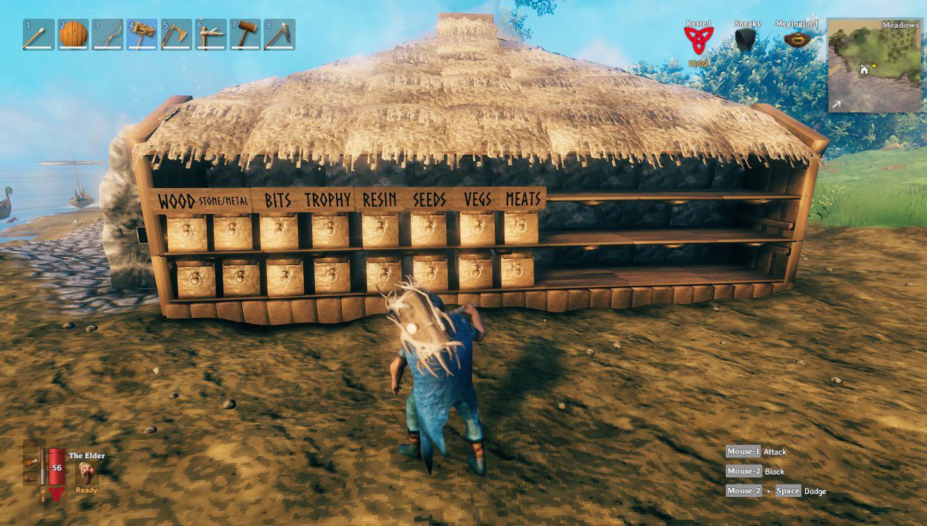 Storage solution. Built on the outside wall of my crafting building. | Scrolller