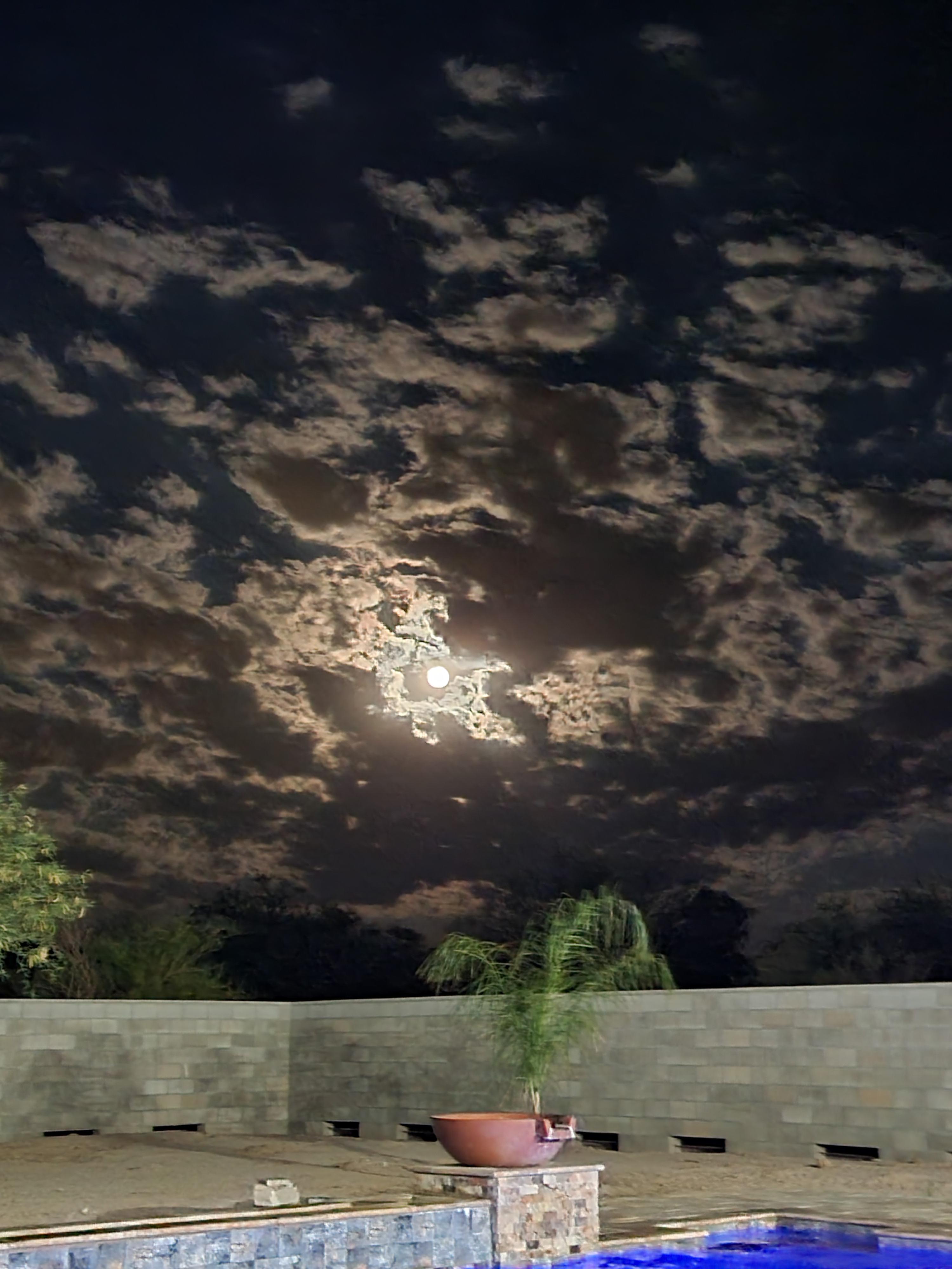 Strawberry Moon in the Clouds | Scrolller