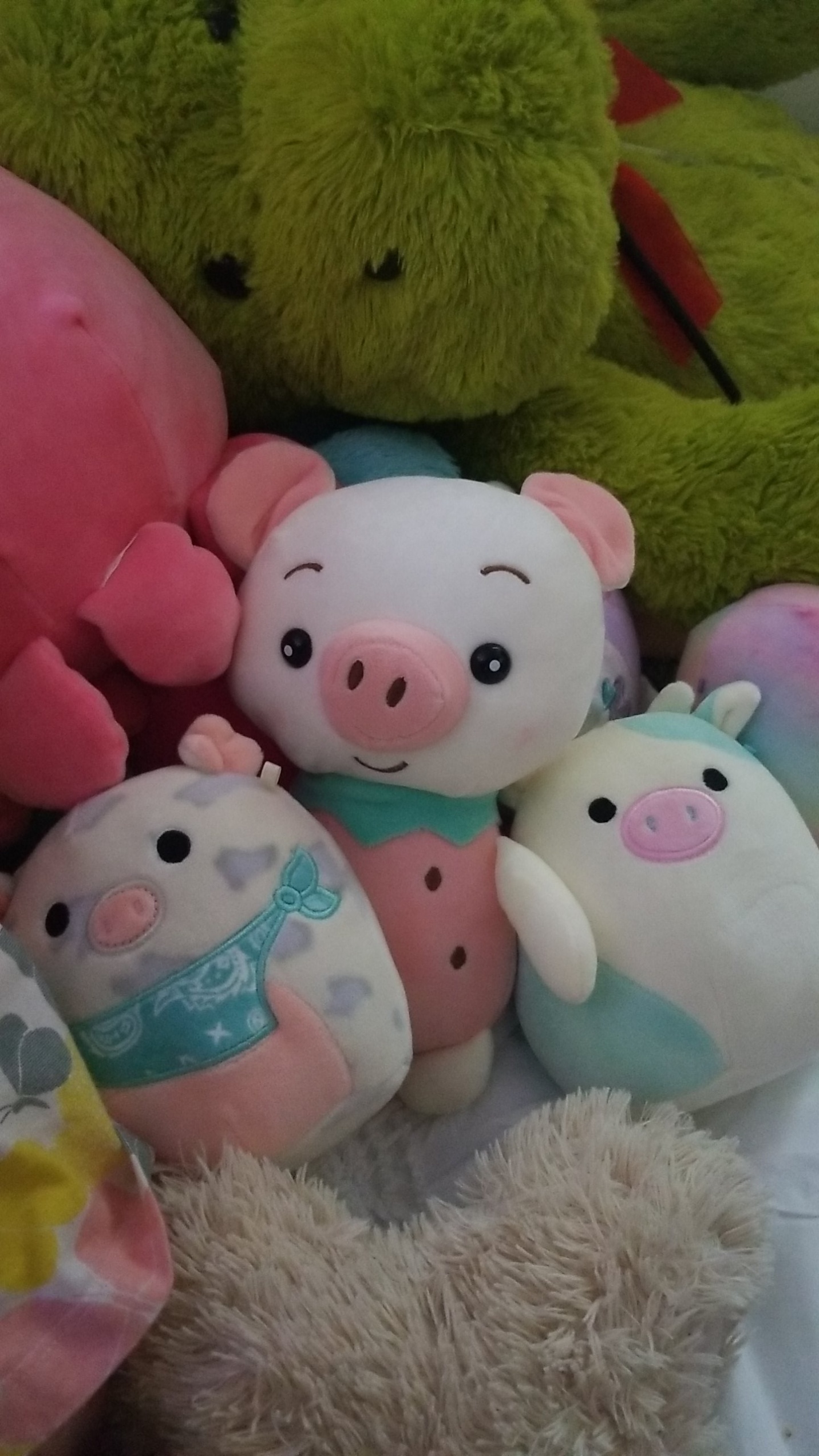 Strawberry pig finally got some matching friends! 🍓🐷 | Scrolller