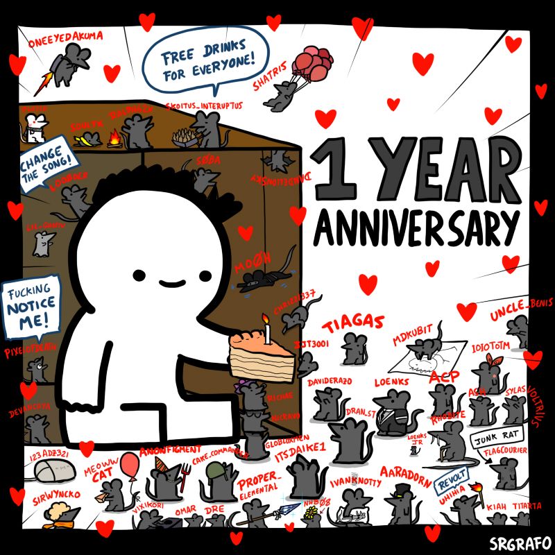 Stream Drawing - Year Anniversary! | Scrolller