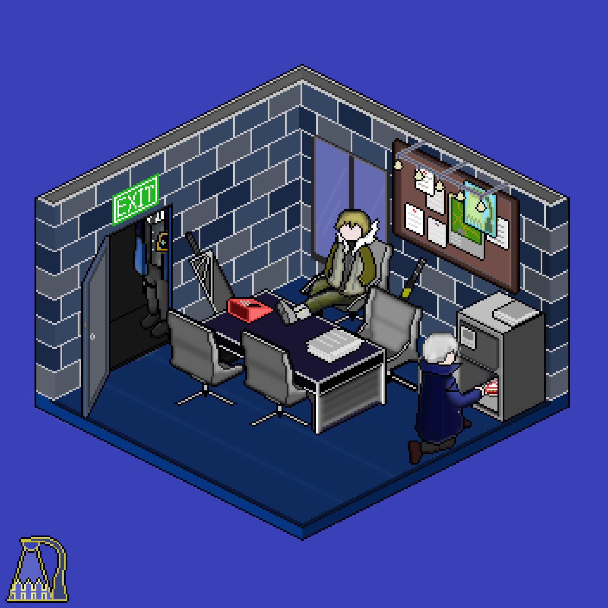 Streetlight Office Pixel Art | Scrolller