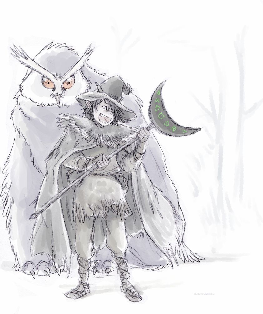 Strix and owlbear doodle | Scrolller