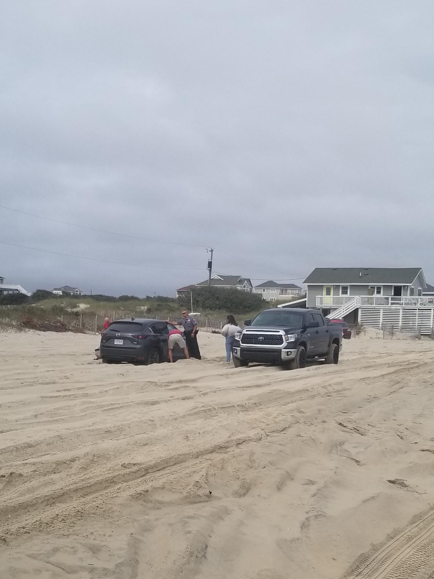 Stuck on the beach in the Outer Banks | Scrolller