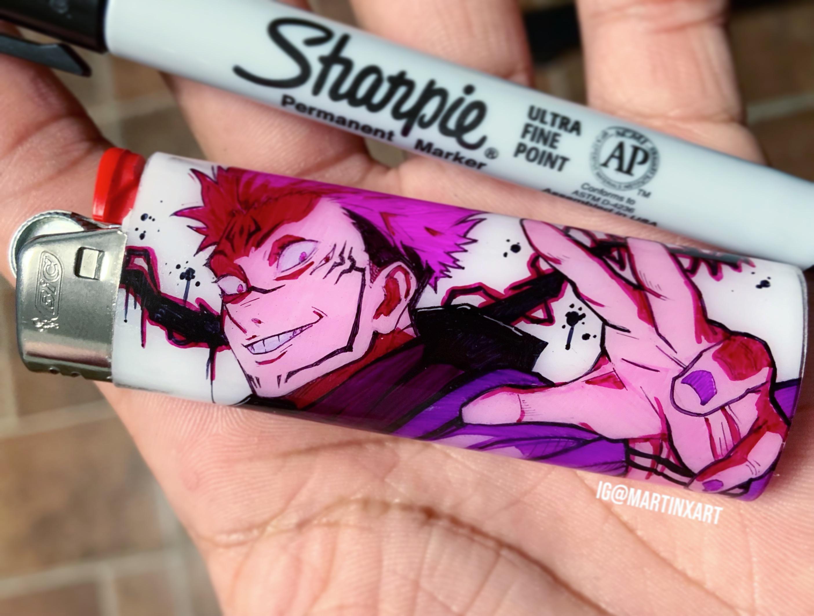 Sukuna from Jujutsu Kaisen. Hand drawn with sharpies | Scrolller