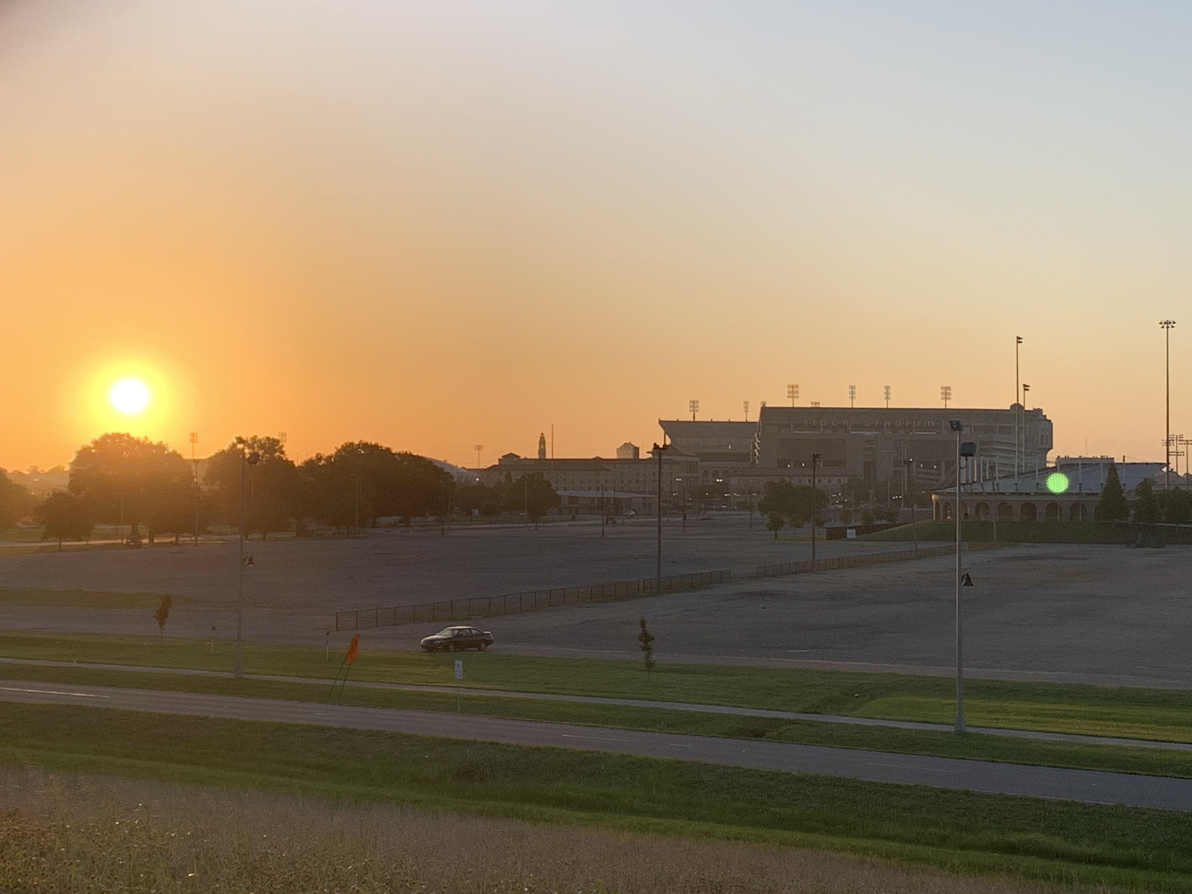 Sunrise with tiger stadium | Scrolller