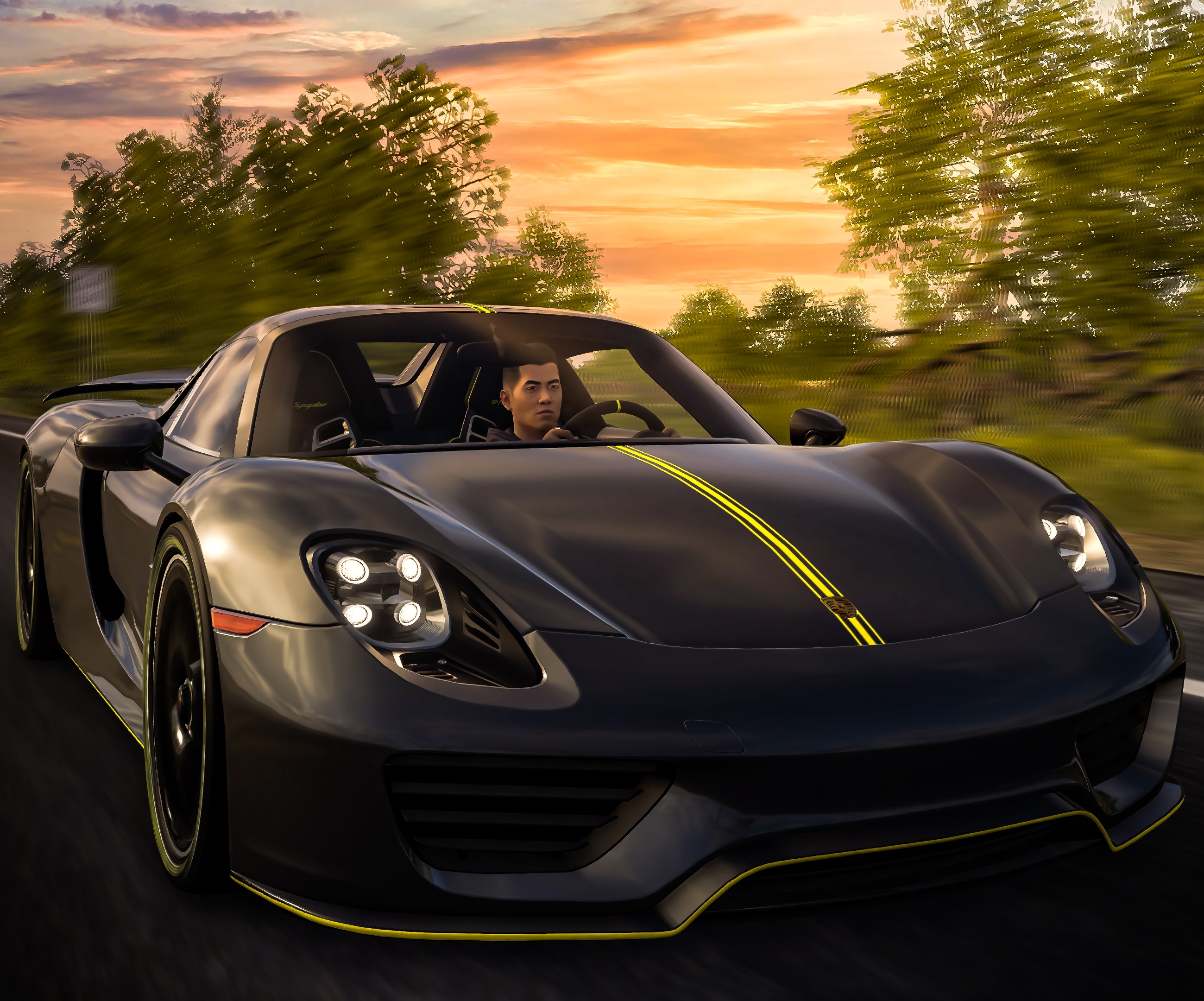 Sunset Porsche | Scrolller