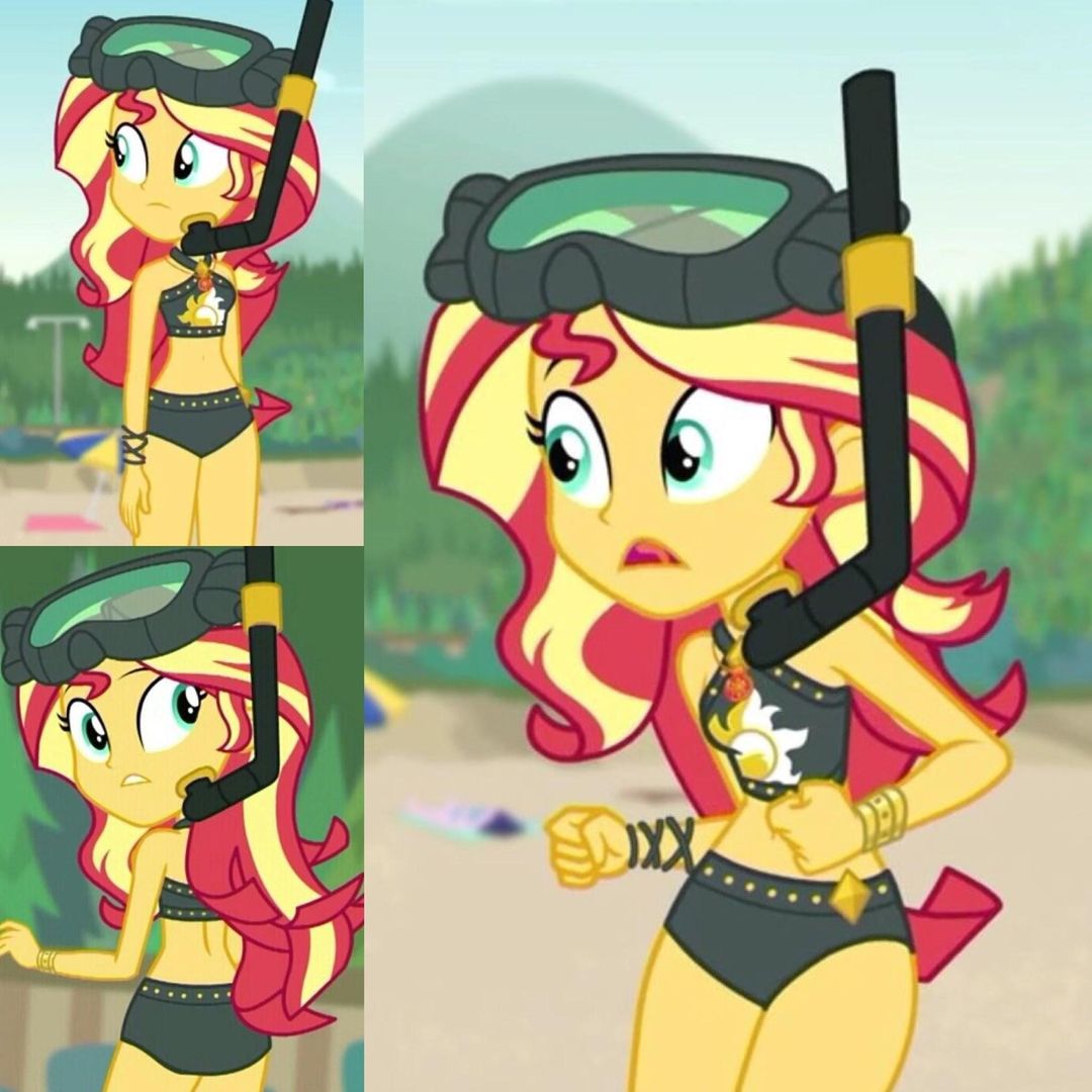 Sunset Shimmer in her bikini. | Scrolller