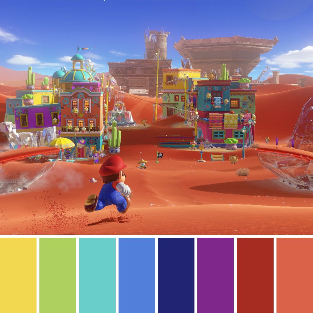 Super Mario Odyssey Colors Breakdown | Scrolller