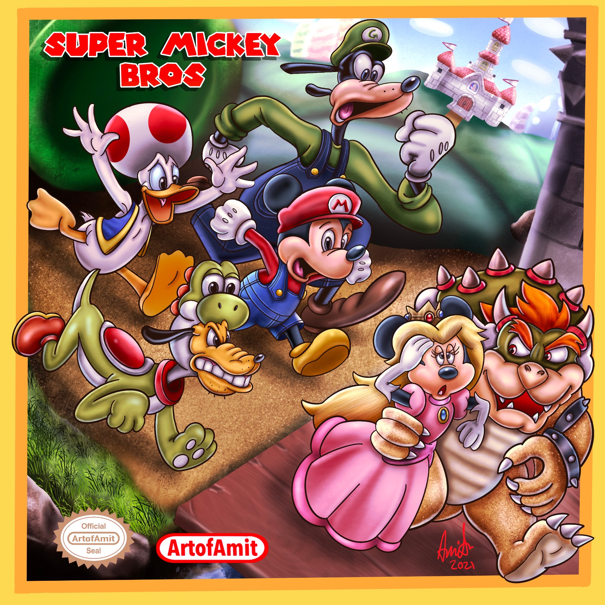 SUPER MICKEY BROS. Amit, digital, 2021 | Scrolller