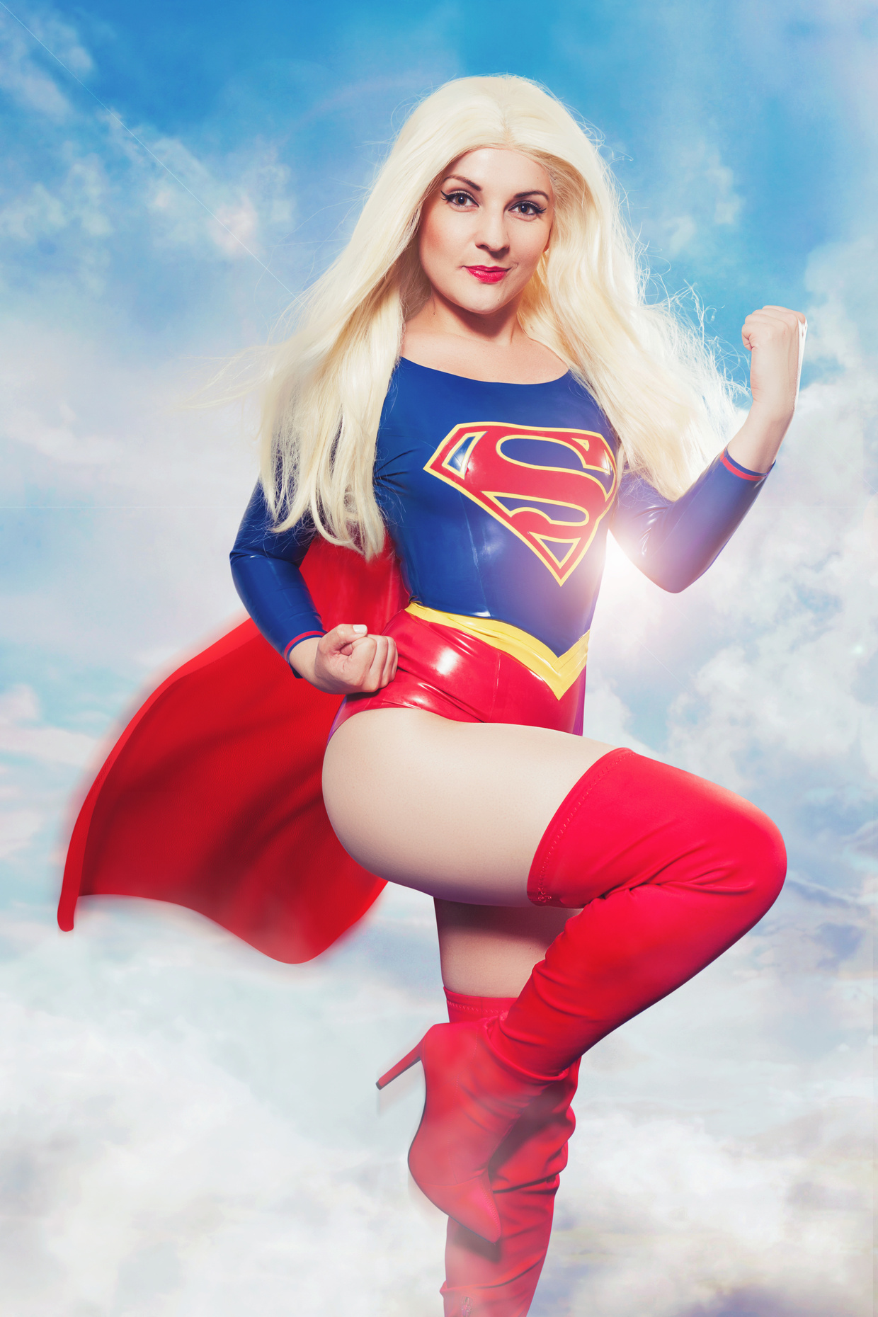 Supergirl (Latex) by Candy Valentina | Scrolller