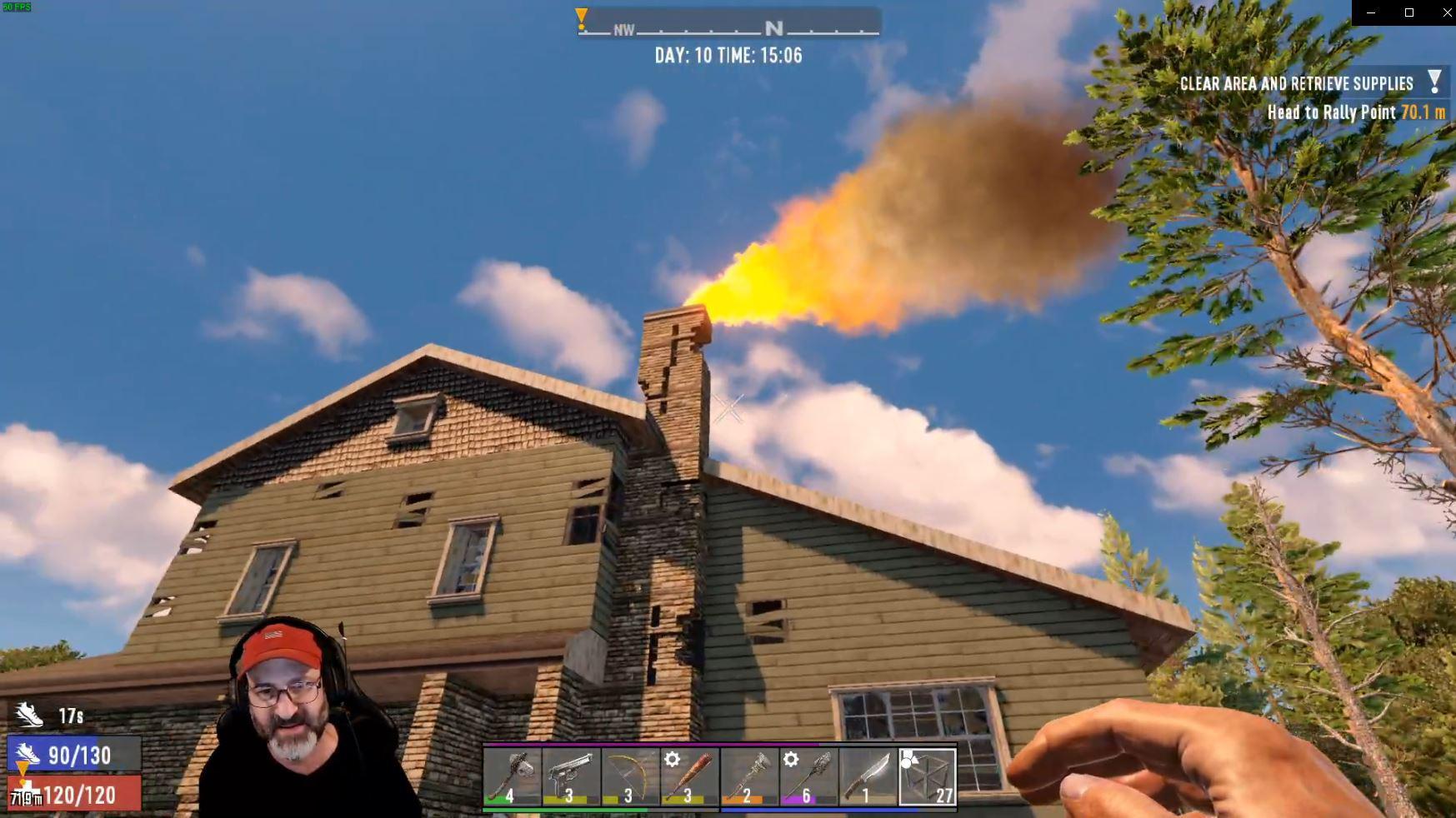 Supply crate lands on chimney | Scrolller