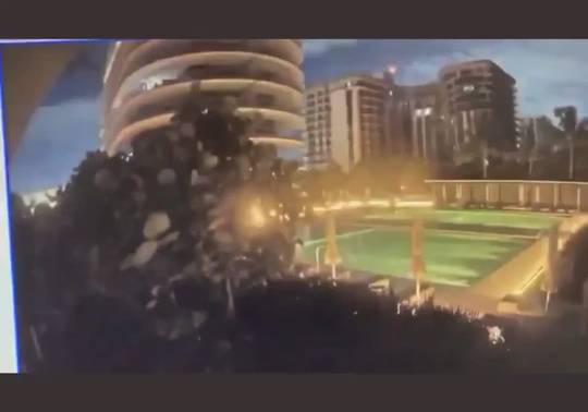 Miami Condo collapse captured on surveillance camera | Scrolller