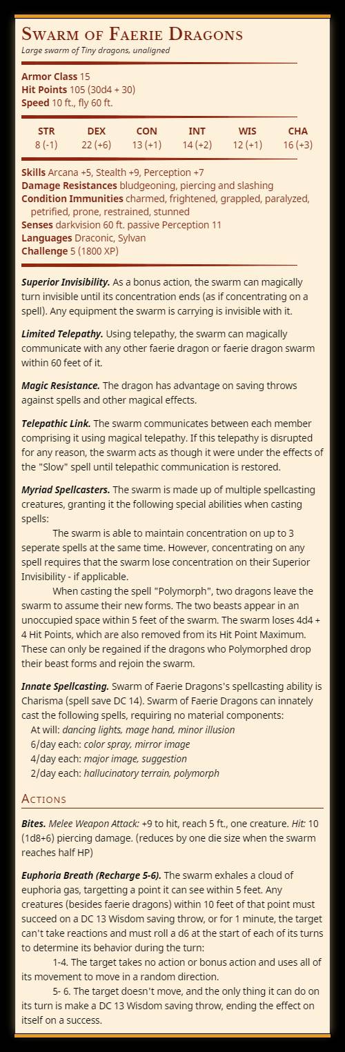 Swarm of Faerie Dragons | Scrolller