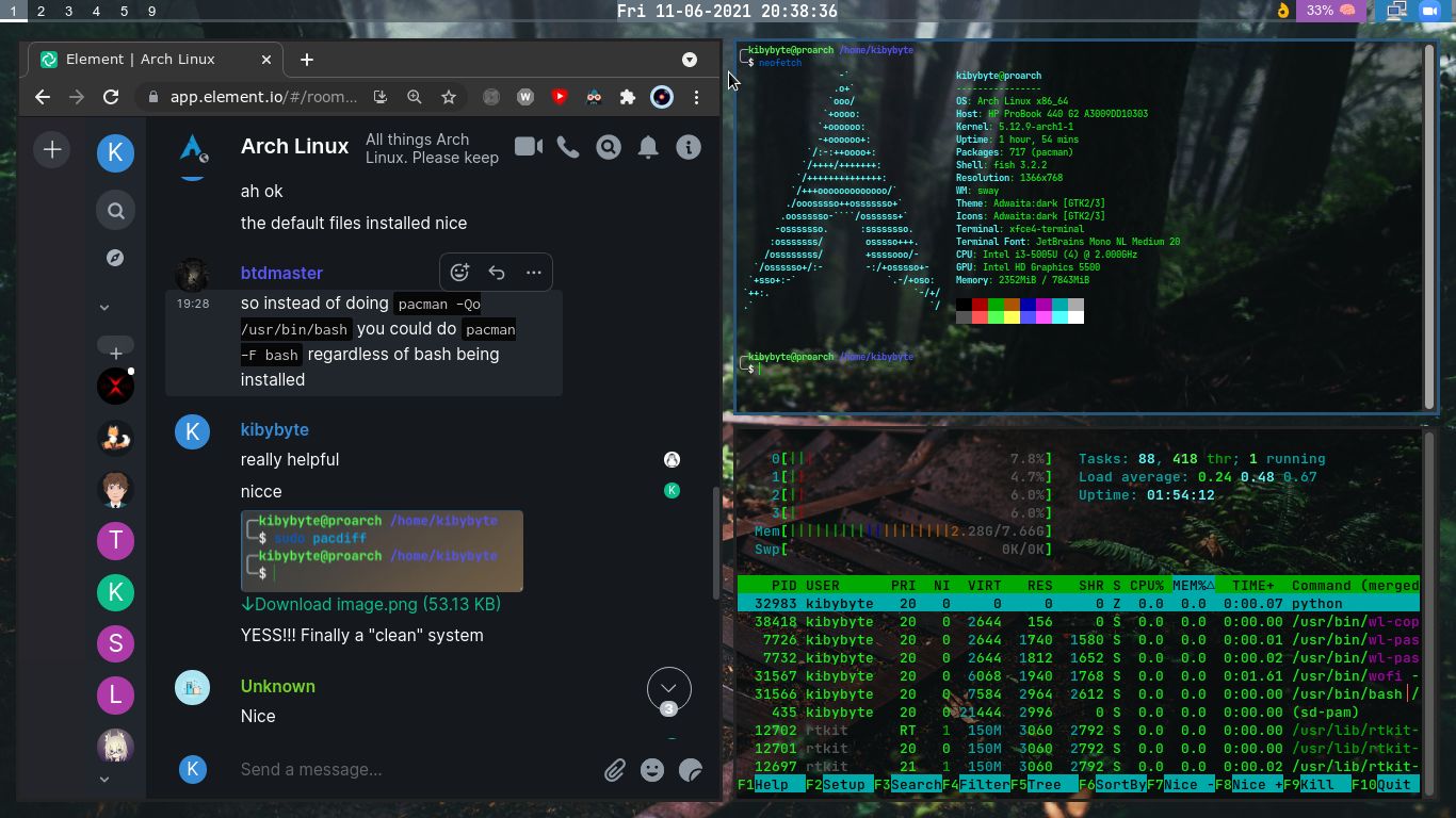 [SWAY] My First Simple Aesthetic + Productive setup | Scrolller