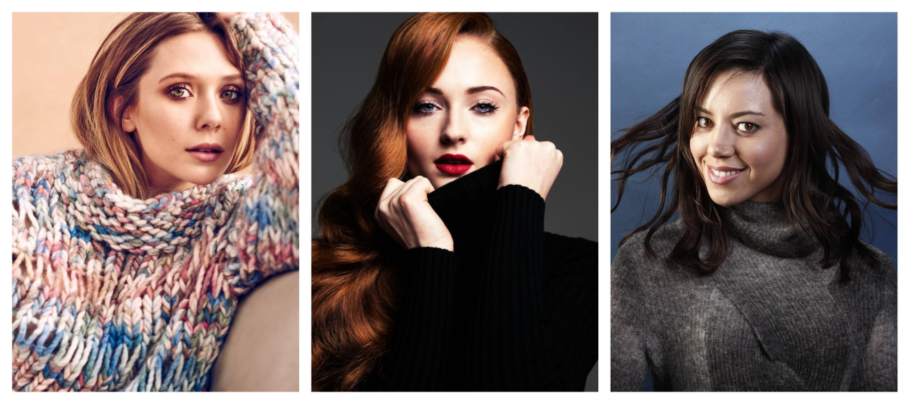 Sweater Weather: Elizabeth Olsen, Sophie Turner, Aubrey Plaza (details ... Sweater Weather: Elizabeth Olsen, Sophie Turner, Aubrey Plaza (details ...