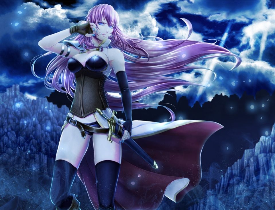 Swordswoman Megurine Luka | Scrolller