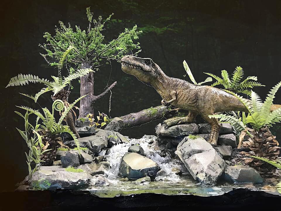 T.Rex diorama, Boiz TV, polymer clay, 2021 | Scrolller T.Rex diorama, Boiz TV, polymer clay, 2021 | Scrolller