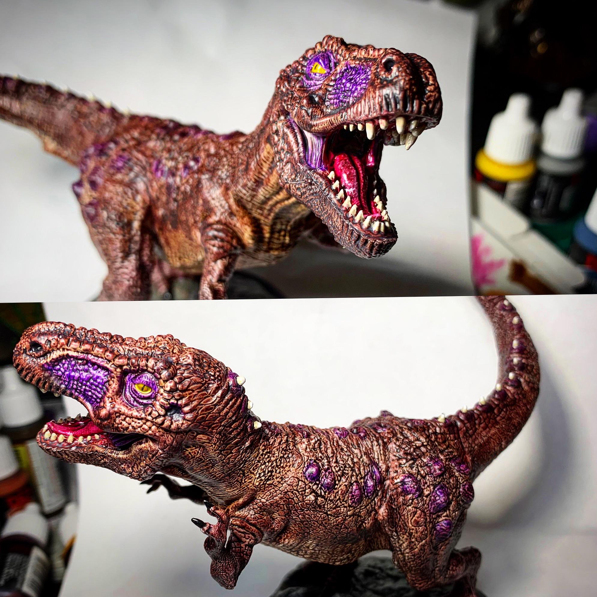 T-Rex I painted for our warlock (he has polymorph) | Scrolller