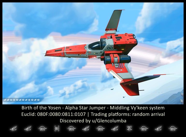 T1 red/grey alpha star jumper fighter - middling Vy'keen system in Euclid | Scrolller
