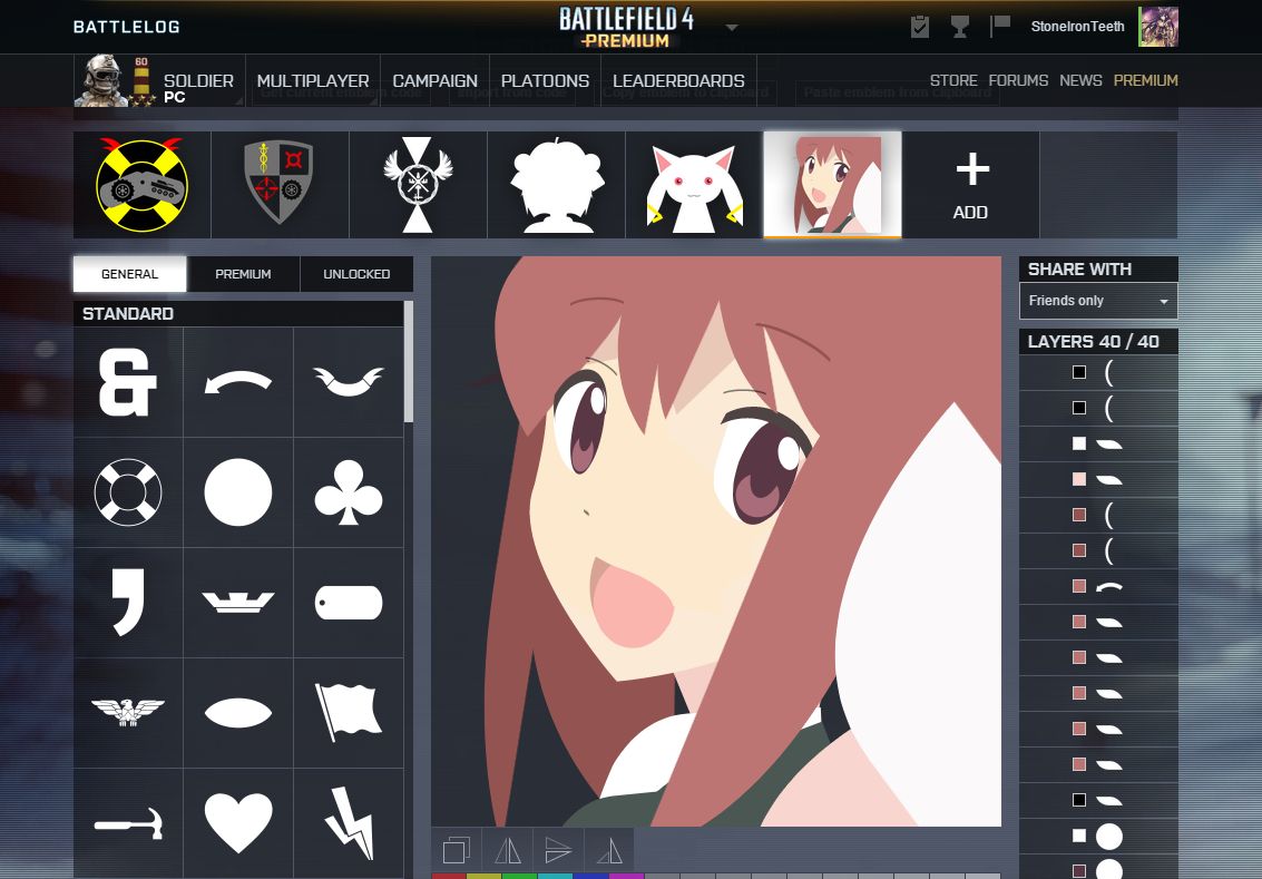Takayama Haruka as my Battlefield 4 Emblem | Scrolller