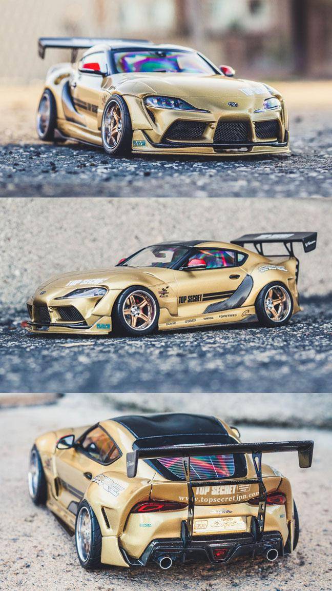 Tamiya GR Supra + Fugu Garage Pandem Widebody finally finished! Over a ...