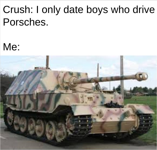 Tank meme. | Scrolller