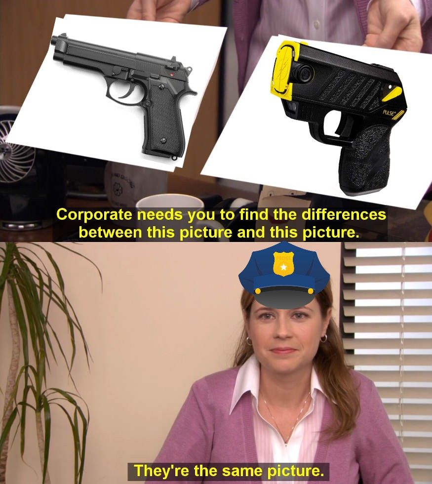 Taser goes POW POW | Scrolller