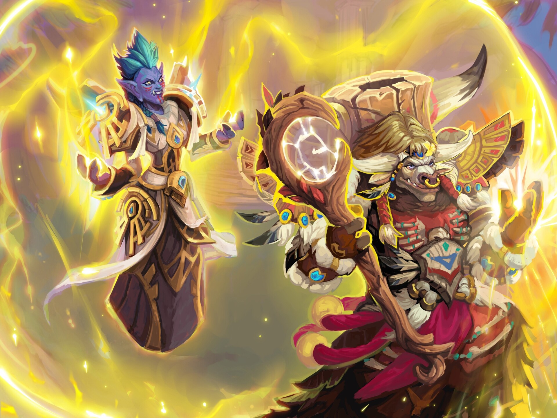 Tauren Druid Kralizek and Troll Priest Novae by Anna Esyutkina | Scrolller
