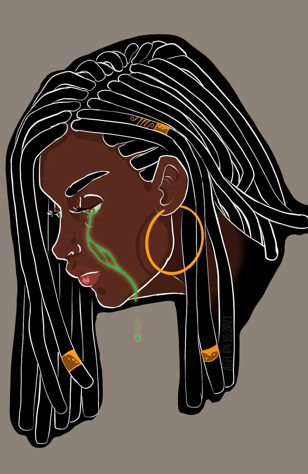 Tears That Burn, Me, Digital, 2021 | Scrolller