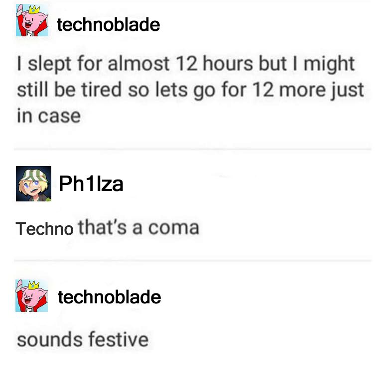 Techno's channel be sleeping | Scrolller