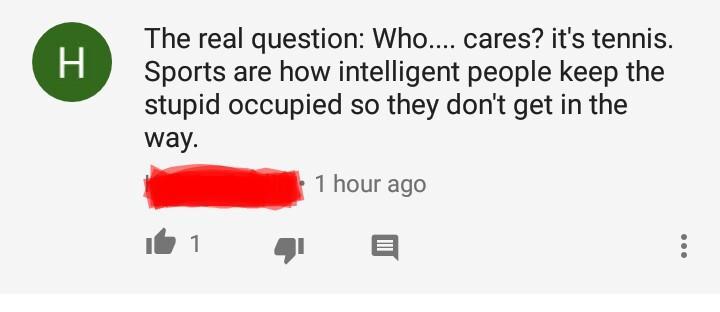 Tennis? Who cares... [x-post /r/iamverysmart] | Scrolller