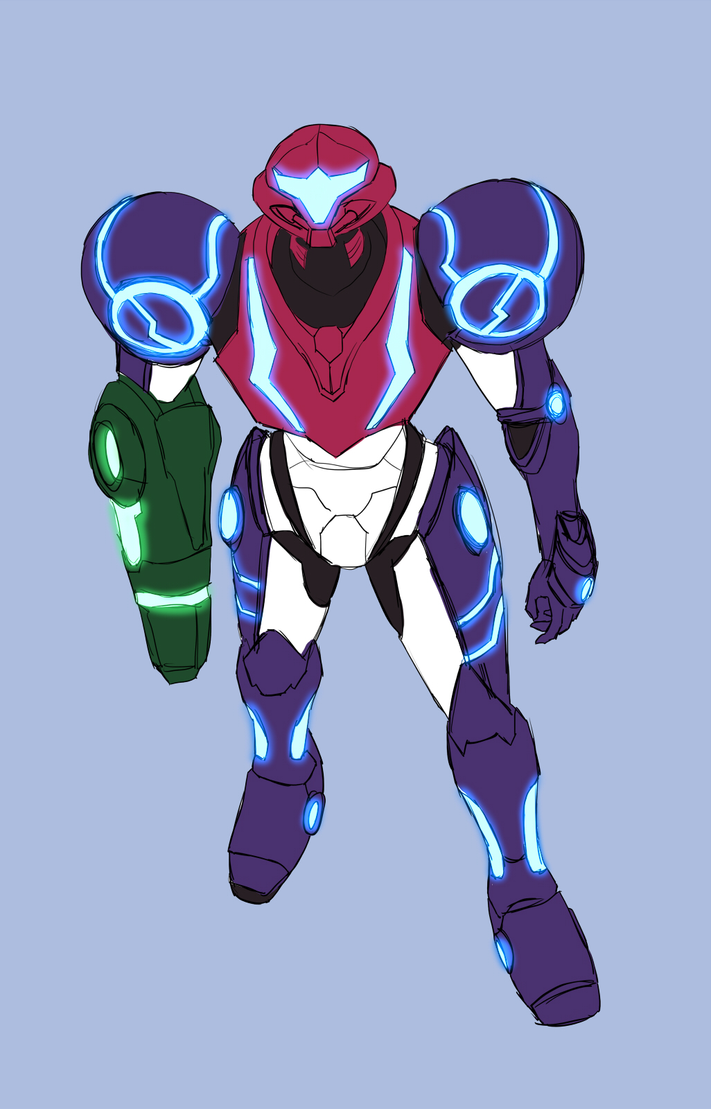 Tentative Dread Gravity Suit sketch | Scrolller