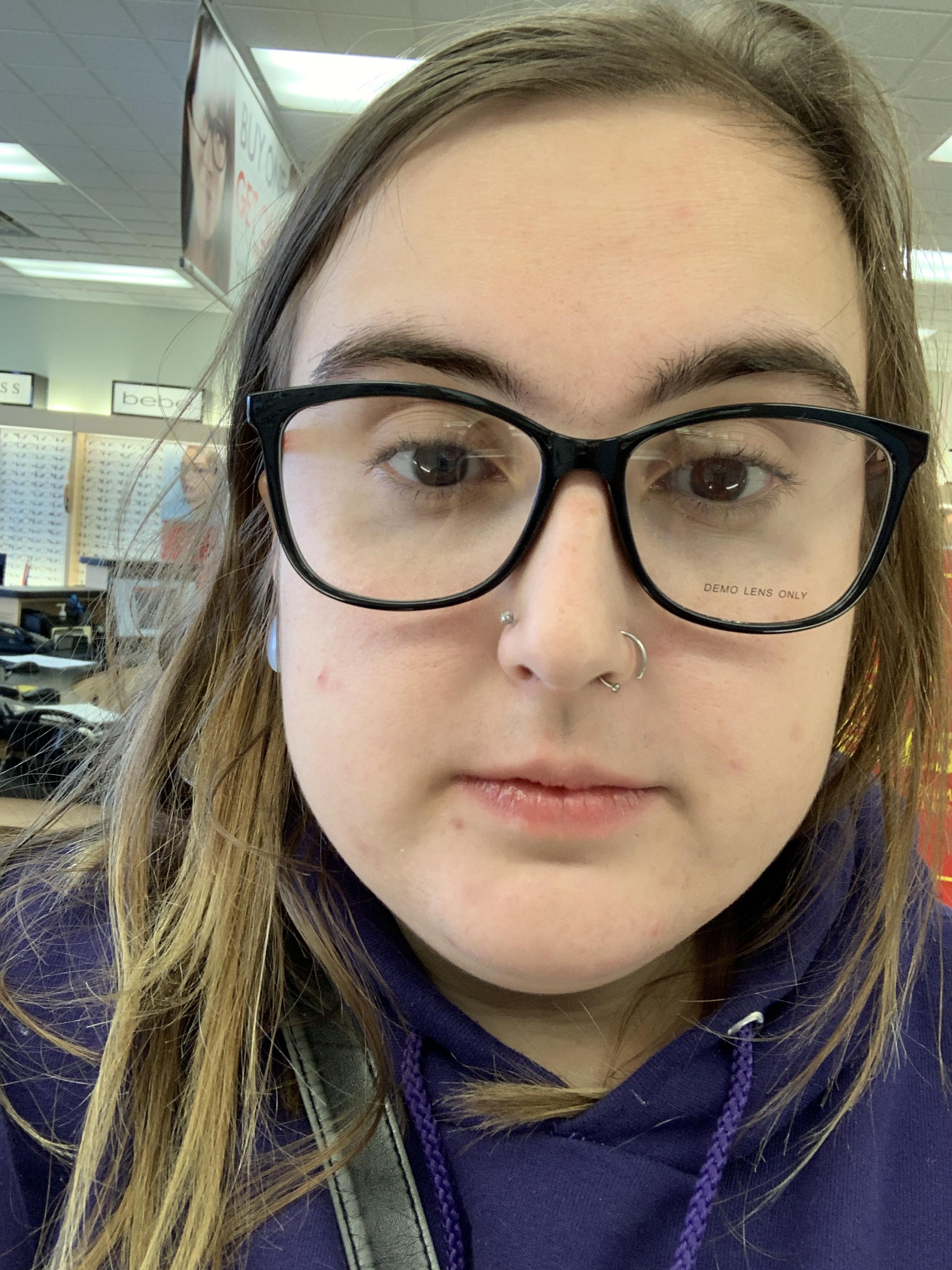 Terrible picture but new glasses! | Scrolller