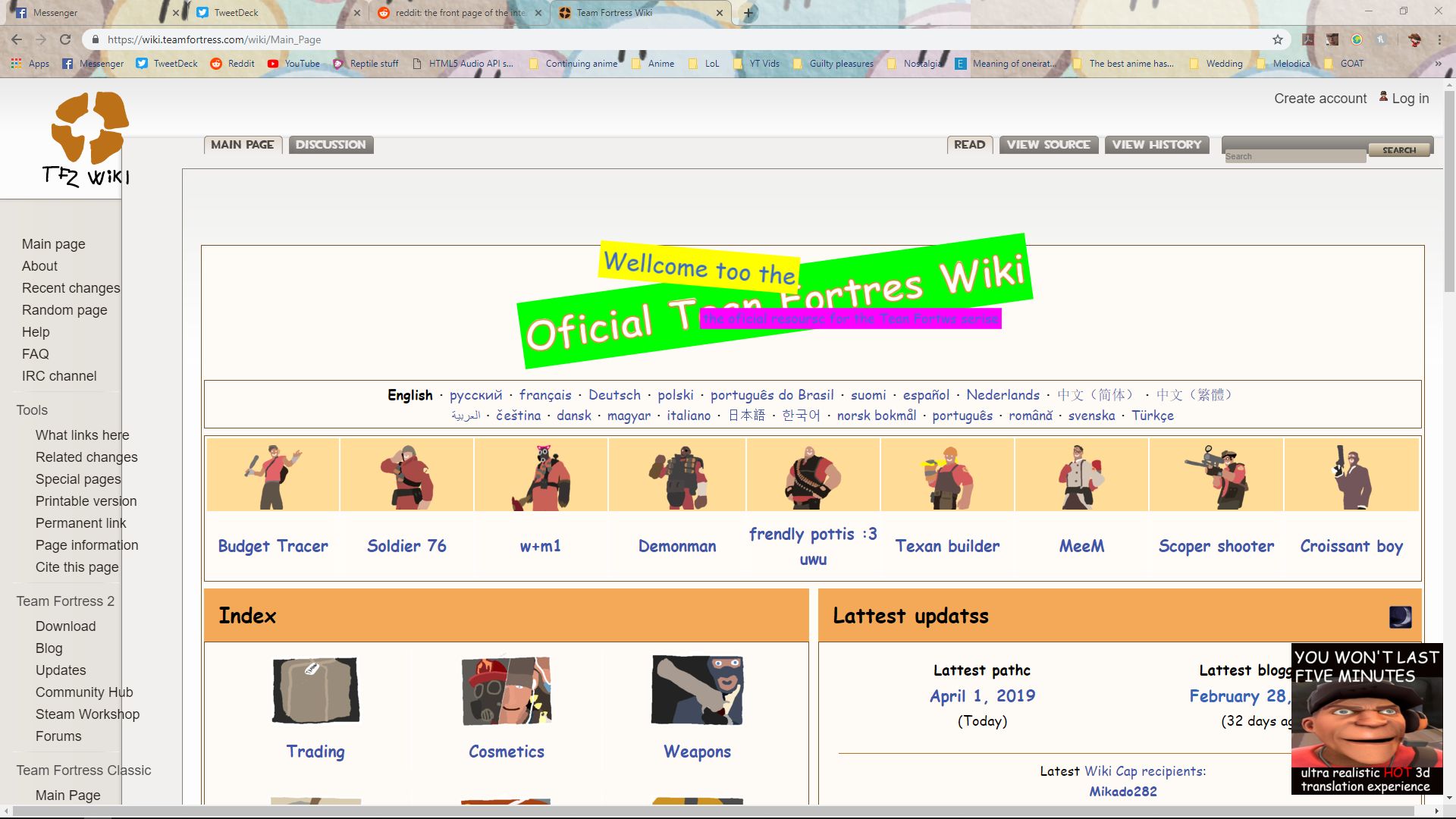 TF2 Wiki making Overwatch jokes | Scrolller