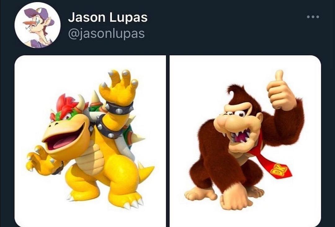 Thanks, I hate Bowser and Donkey Kong faceswap | Scrolller