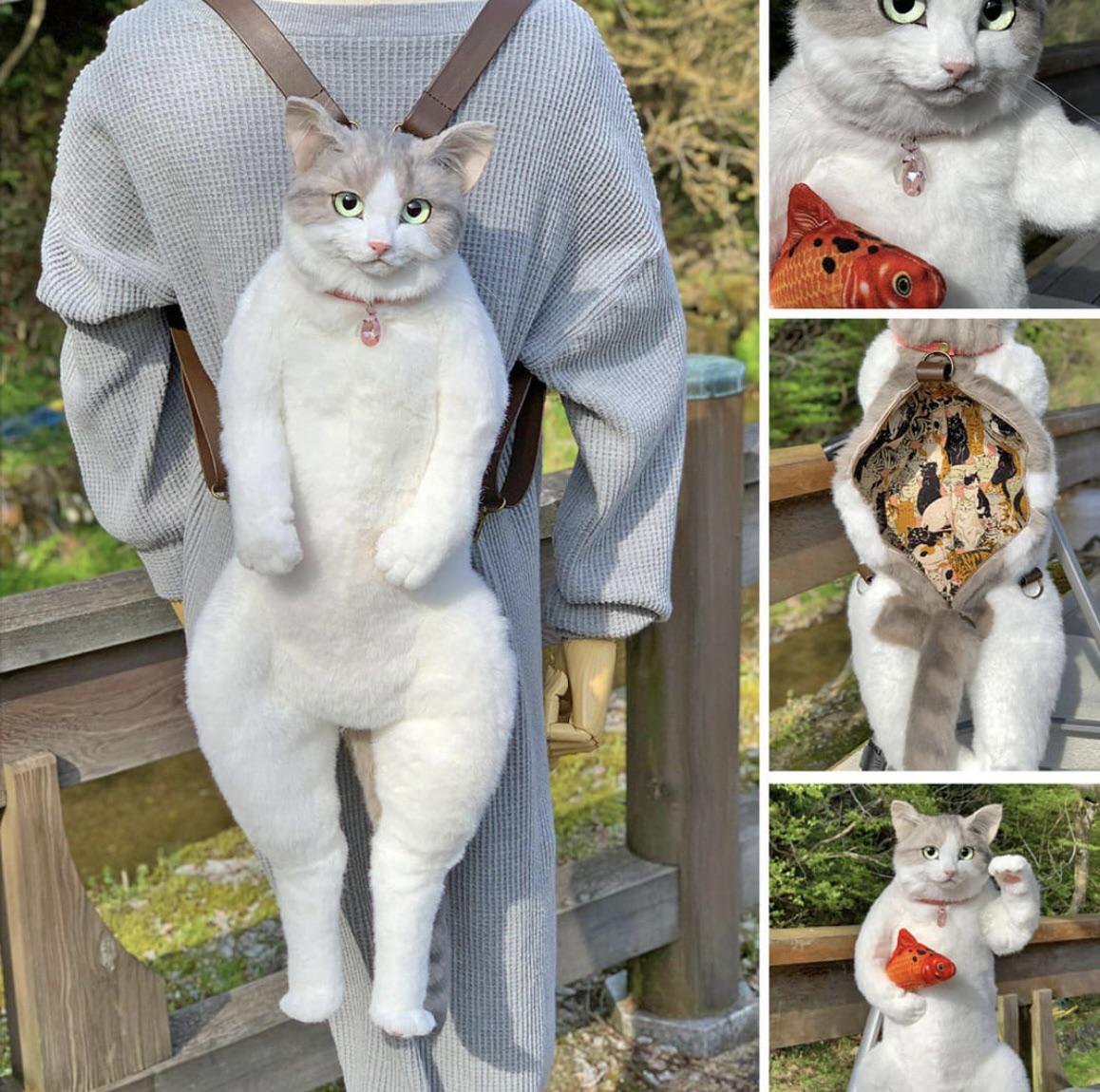 Thanks I hate realistic, posable cat pack. *shudders* | Scrolller