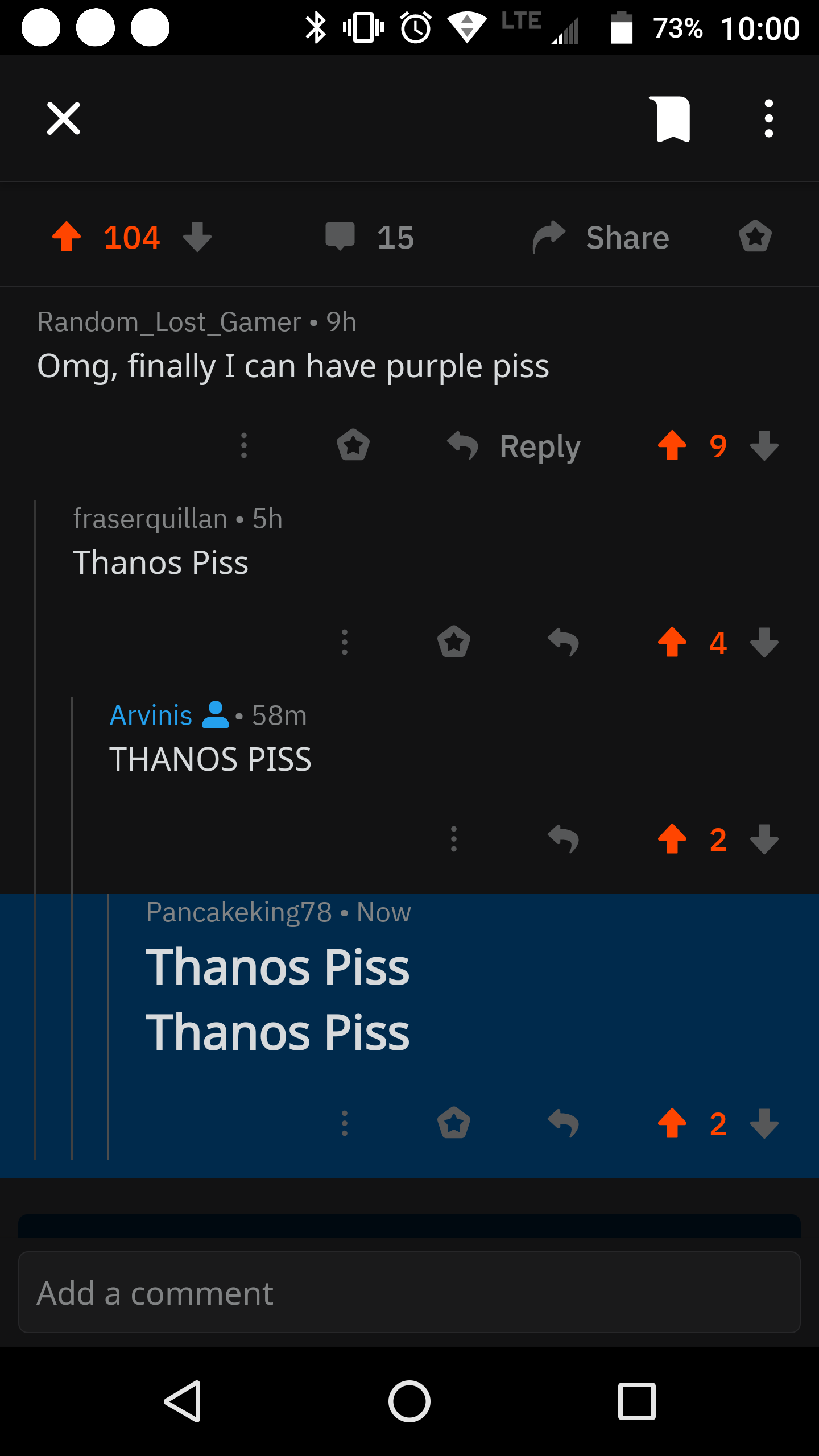 THANOS PISS | Scrolller