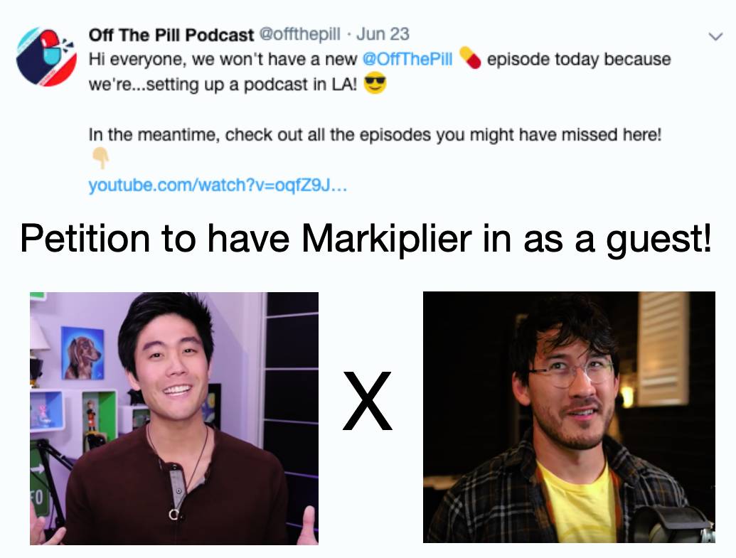 That means Youtubers living in LA are now potential guests in Off The Pill!!1!!11!! | Scrolller